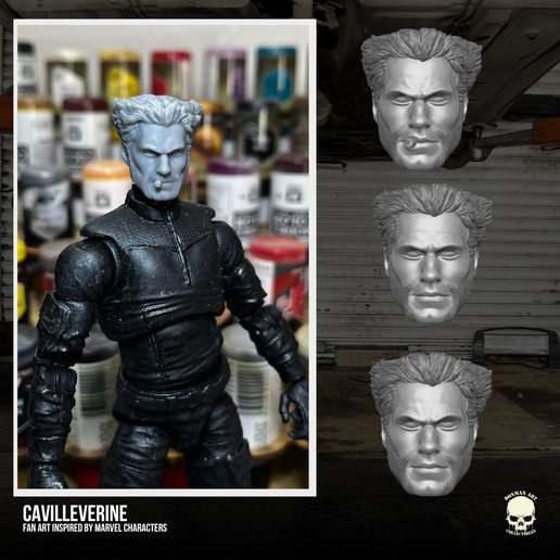 🎨 Wolverine Caville fan art 3D printable File For Action Figures・ STL ...