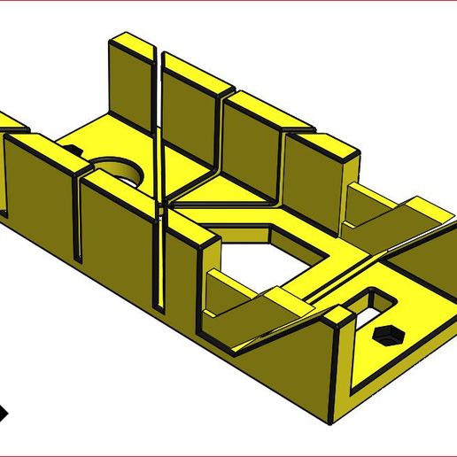📦 Mitre Box For Back Saw・ STL File for 3D printing・Cults
