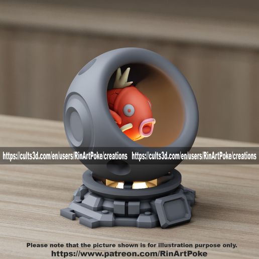 STL file Magikarp in healing machine pods from pokemon 🐉 (3MF)・3D print ...