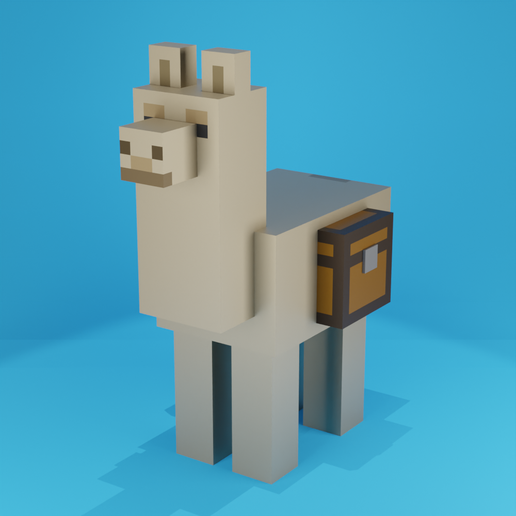 🦾 Lama Minecraft・ STL File for 3D printing・Cults