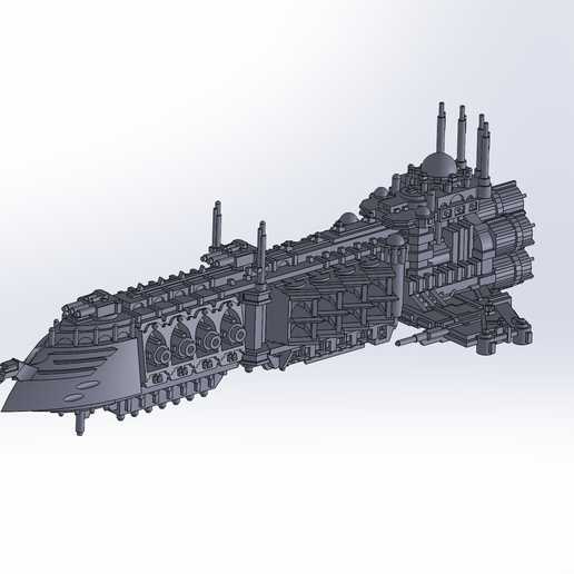 ♟ Neptune Battlecruiser・ STL File for 3D printing・Cults
