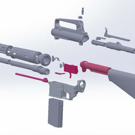 🔫 Retro Armalite AR-10 GBBR (for MWS)・ STL File for 3D printing・Cults