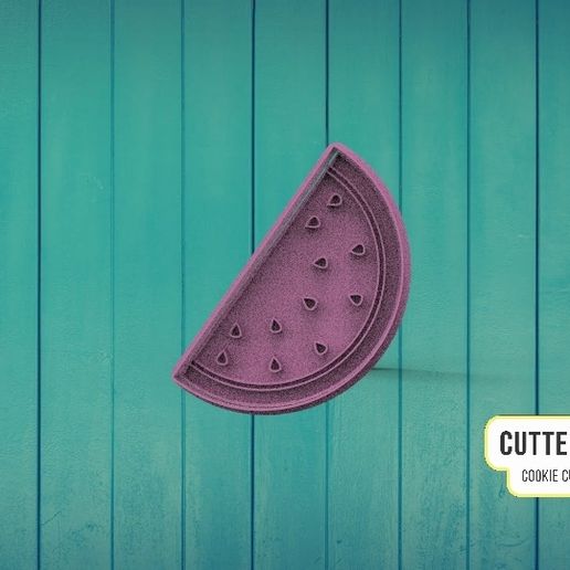 🍉 Sandia Watermelon Cookie cutter・ STL File for ・Cults
