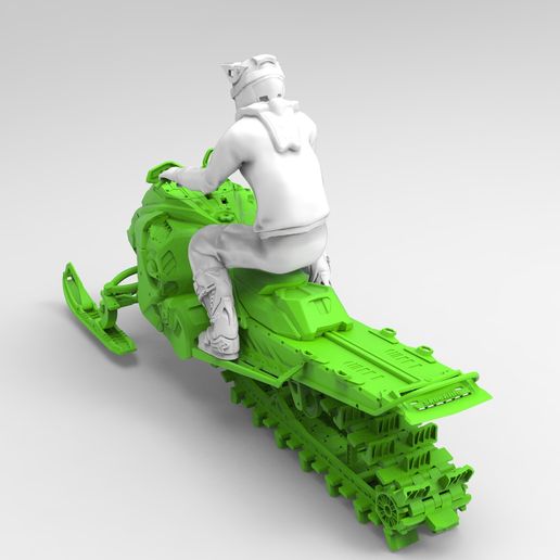 🌨️ DRIVER for SKEERIDE 2 RC Snowmobile・ STL File for ・Cults