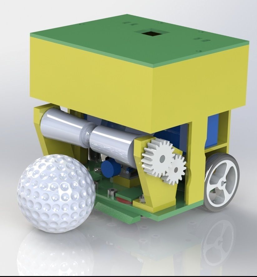 Descargar archivo STL Robot de fútbol con rodillo y sistema Kicker ...