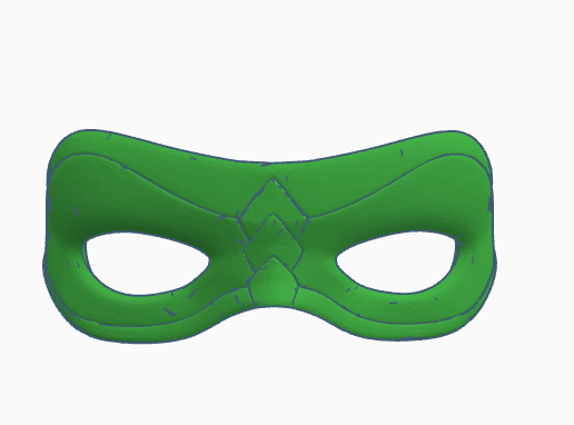 green mask arrow