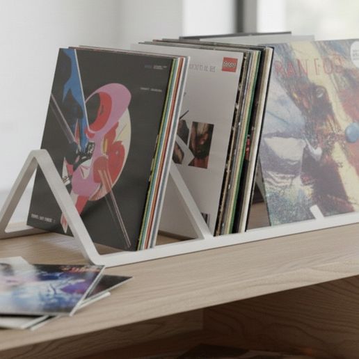 ⏺️ Vinyl Record Box Stand - Minimal LP Storage & Display Holder (No ...