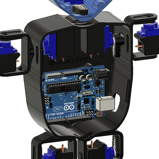 🤖 Robot Humanoide para Arduino con Servomotores de 9G | SG90 - TS90A ...