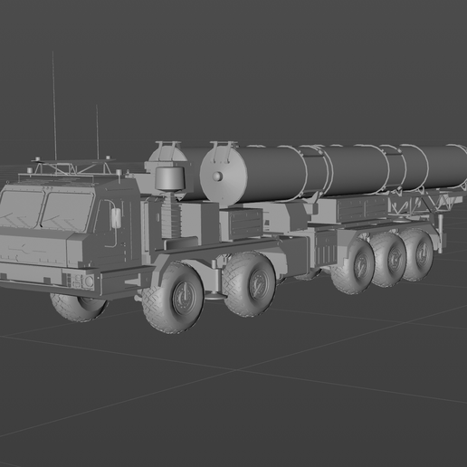 🪖 Modelo digital del lanzador ruso de misiles de defensa antiaérea S ...