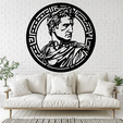 🎨 Caesar 2D Wall Art/Window Art - Digital STL & SVG File for 3D ...