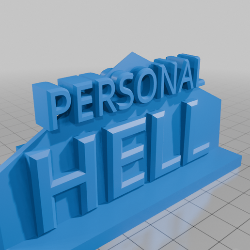 🏢 "PERSONAL HELL" Desk Sign - Funny Office Humor & Cubicle Decor・ STL ...