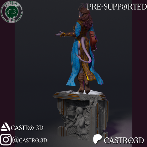 🎲 Alfira The Bard of Elturel - Baldurs Gate 3 Miniature Collection 3D ...