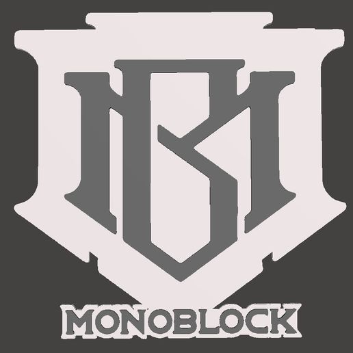 STL file logo monoblok 🍽️ ・3D printable model to download・Cults