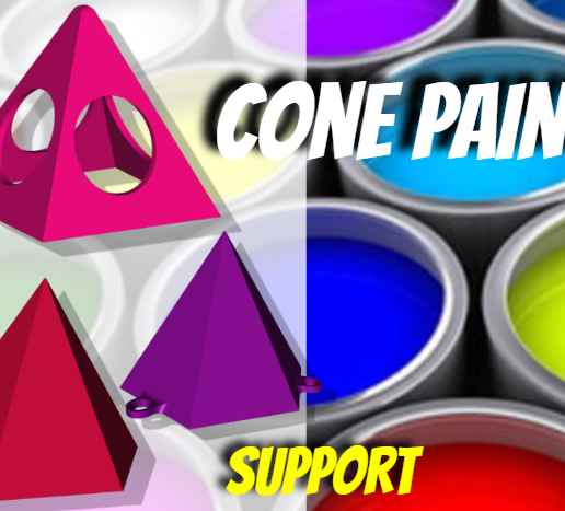 Free 3D file Cone Paint Support // Support peinture 🎨 ・3D printer ...
