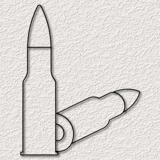 how to draw a gun bullet step by step