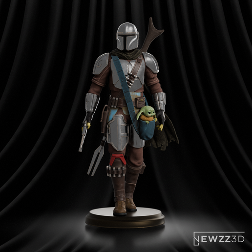 ⭐ Din Djarin Mandalorian Mando・ 3D File for 3D printing・Cults