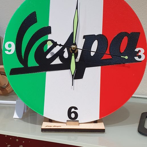 vespa wall clock