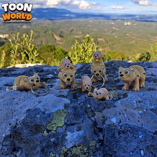 🐻 Cute Mini Bear・ 3D File for 3D printing・Cults