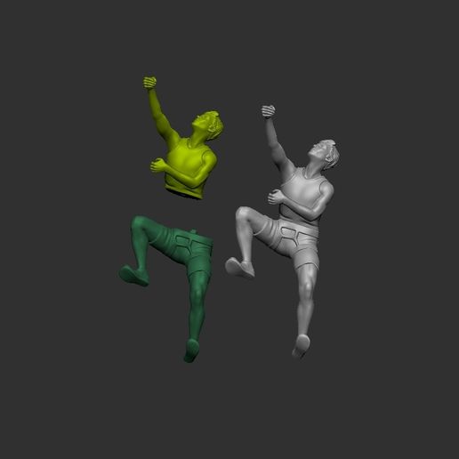 🖼 Climber statue wall hanging ornament model 2・ 3D File for ・Cults