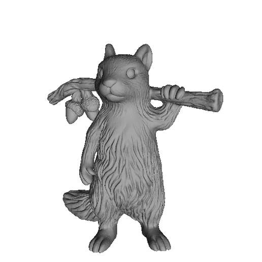 🎲 Hard times Squirrel・ STL File for 3D printing・Cults