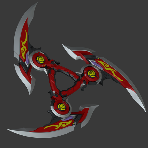 ⭐ Honkai Star Rail Rappa Weapon and Shuriken for 3d print・ 3D File for ...