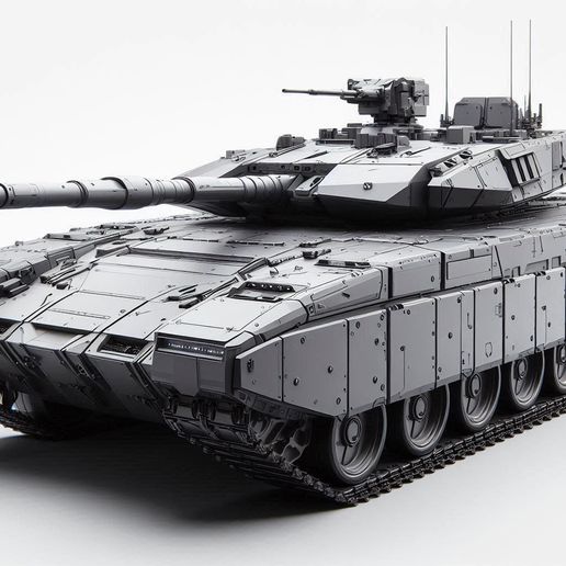 🪖 Powerful Army Tank Model for Realistic War Scenes・ STL File for 3D ...
