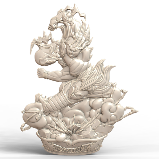 STL file 3D Model STL File for CNC Router/Laser & 3D Printer Goku VS ...