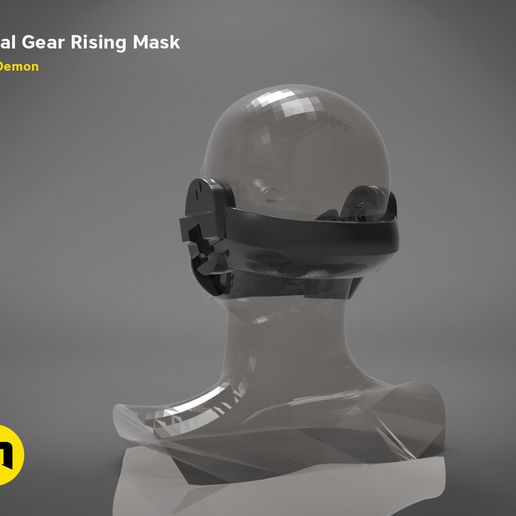 OBJ file Gear Metal Rising Mask ⚙️ ・3D printable model to download・Cults