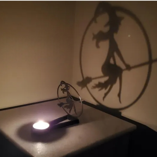 📽️ SHADOW PROJECTOR Witch horror - halloween decoration・ 3D File for 3D ...