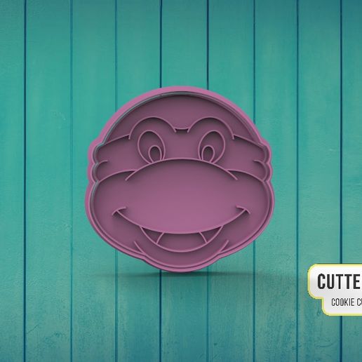🥷 Teenage Mutant Ninja Turtle Cookie Cutter・Archivo STL para ・Cults