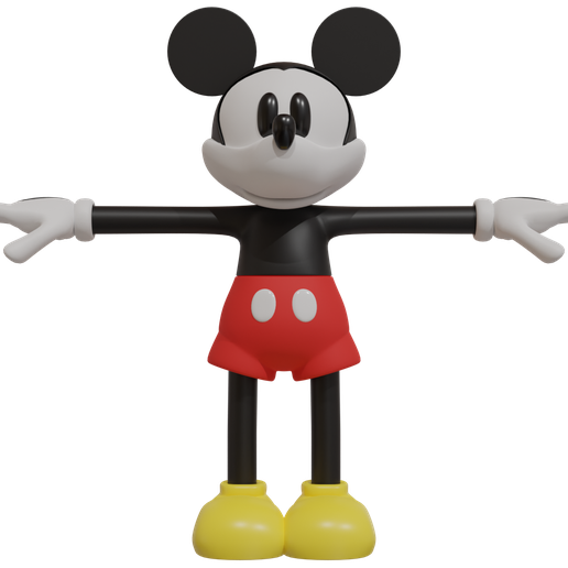 🐁 Mickey Mouse・ 3D File for ・Cults