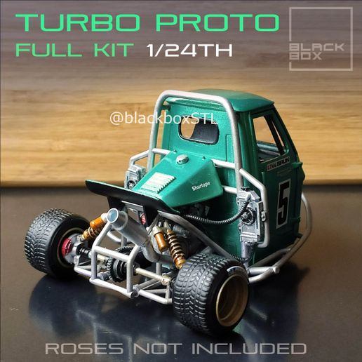 🇯🇵 TURBO PROTO 3 wheeler FULL MODELKIT 1/24・ 3D File for ・Cults