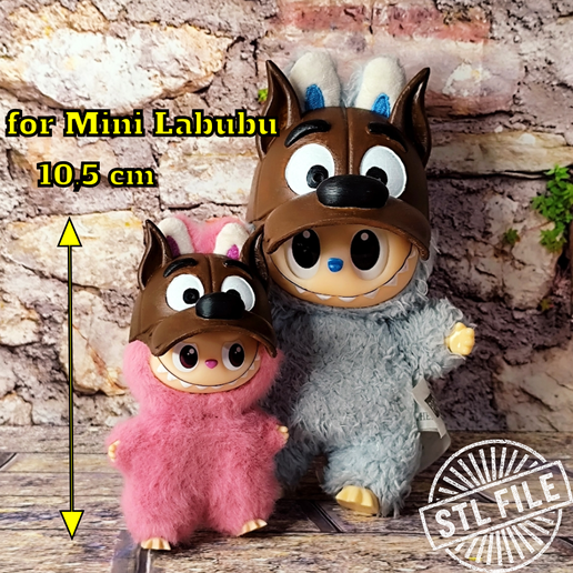 🧢 10,5cm Mini Scooby-Doo cap for Labubu・ STL File for 3D printing・Cults