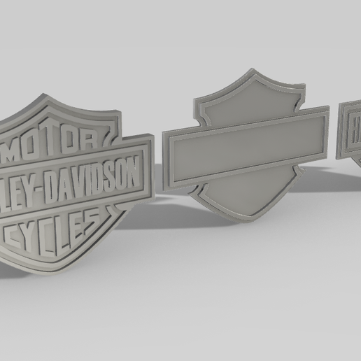 STL file Harley Davidson logo 3D print model 🏍️ (OBJ)・Model to download ...