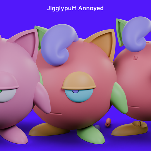 😐Jigglypuff Annoyed from the Pokemon Anime as an Enhanced and ...