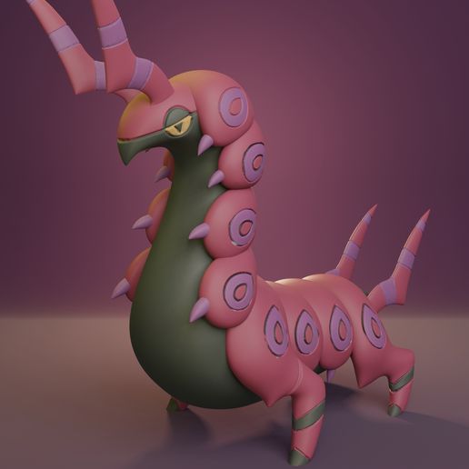 🐉 Pokemon - Scolipede・ STL File for ・Cults
