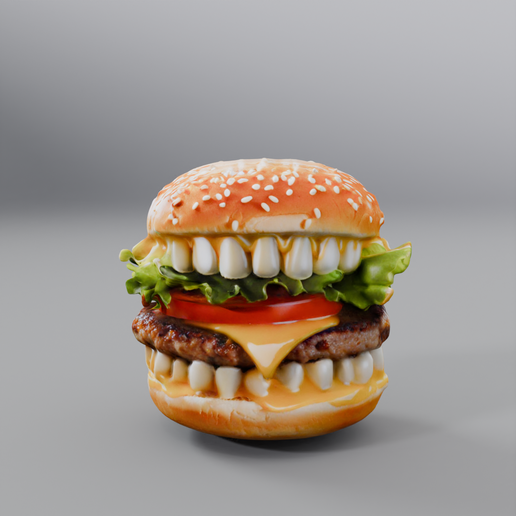 3D file Monster burger 👹 ・3D printer model to download・Cults