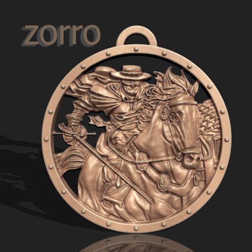 Archivo STL Zorro pendant 🤠 (OBJ)・Diseño para descargar y imprimir en ...