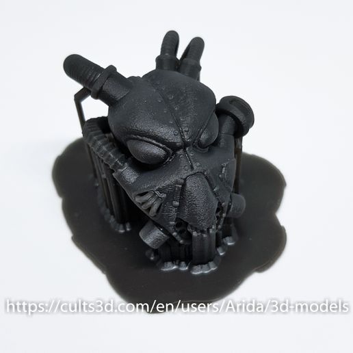🪖 Fallout 2 enclave power armor helmet - high detailed・ STL File for ・Cults