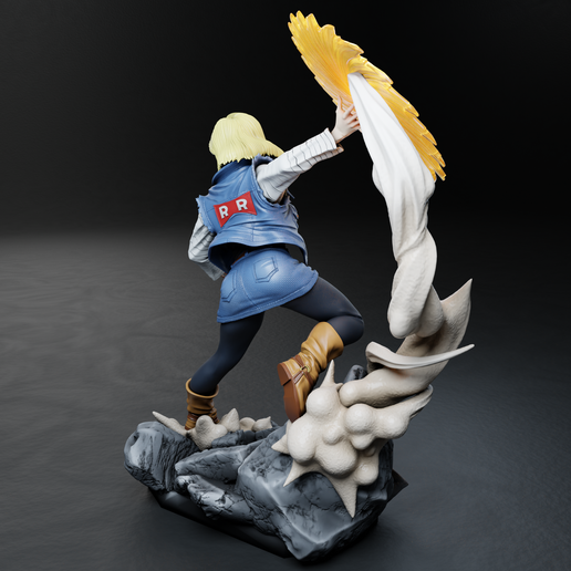 🤖 Android 18 - Dragon Ball・ 3D File for 3D printing・Cults