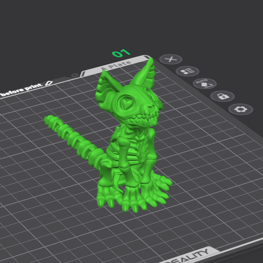 STL file Flexi Skeleton Cat 💀 ・3D printable model to download・Cults
