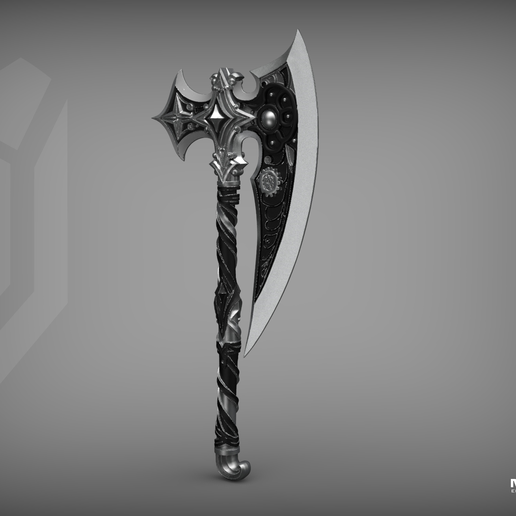 🔥 Limited Time 70% Off – Dark Fantasy Battle Axe Stylized 3D Printable ...