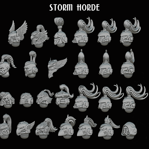 🛰 Storm Horde Digital Download STL Pack・ 3D File for 3D printing・Cults