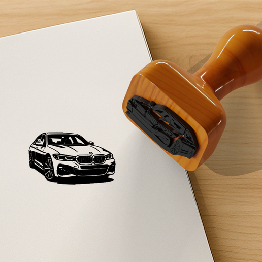 🚗 Bmw Car Stamp・ STL File for 3D printing・Cults