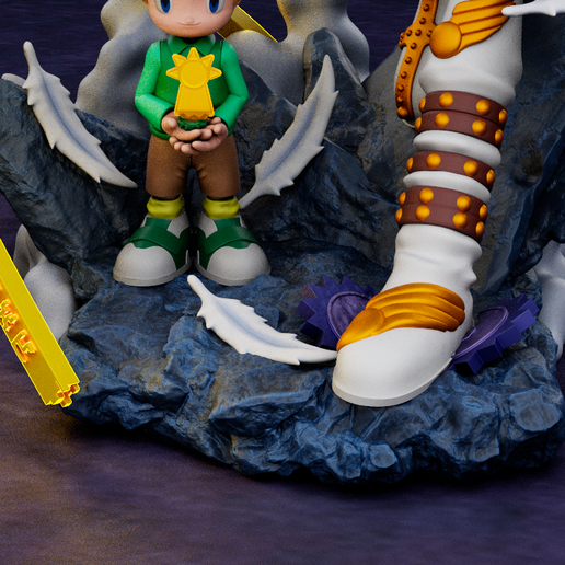 3D file Angemon and Angewomon 🐉 ・3D printable design to download・Cults