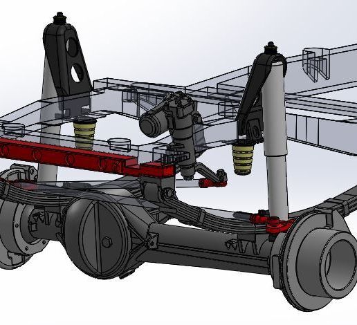 STL file Toyota 8" Solid Front Axle 1/24 - Hilux, Pickup, Aoshima 🚗 ・3D ...