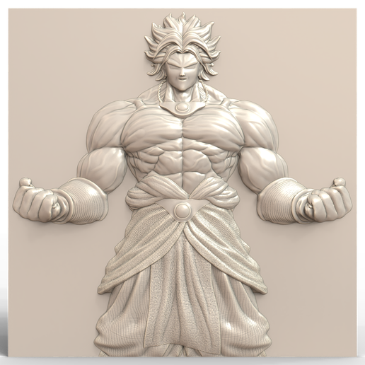 STL file 3D Model STL File for CNC Router/Laser & 3D Printer Broly 📁 ...