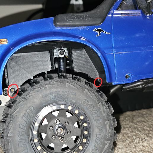 3D printing rc4wd tf2 mojave front inner fenders • made with Bambu P1S ...
