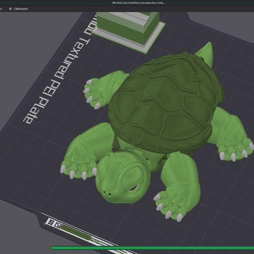 STL file River Turtle Print In Place Articulated 🐢 (3MF)・3D printer ...