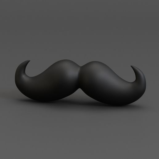 🧔 Mustache・ STL File for 3D printing・Cults